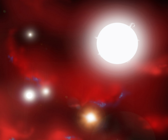 Astronomers Simulate the First Stars Formed After the Big Bang