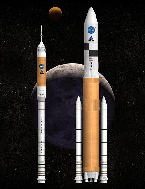 The Constellation program’s Ares rockets. Credit: NASA